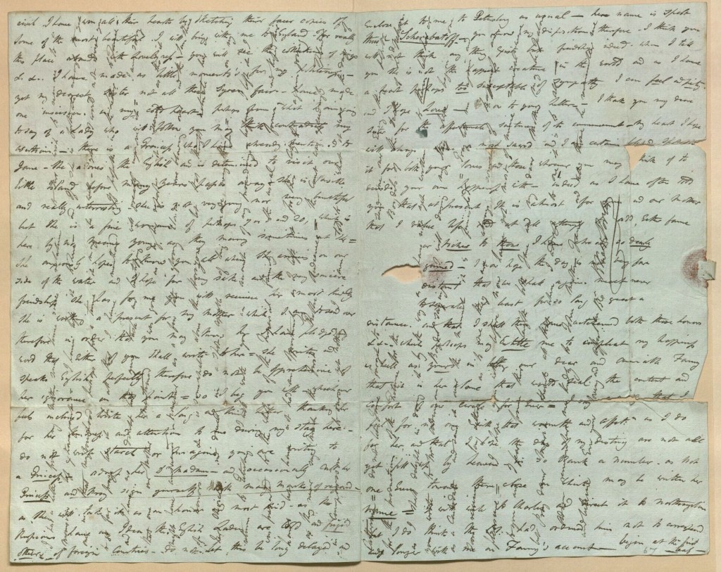 Kenneth Spencer Research Library Blog » Crossed Letters