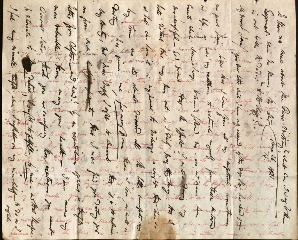 Kenneth Spencer Research Library Blog » Crossed Letters