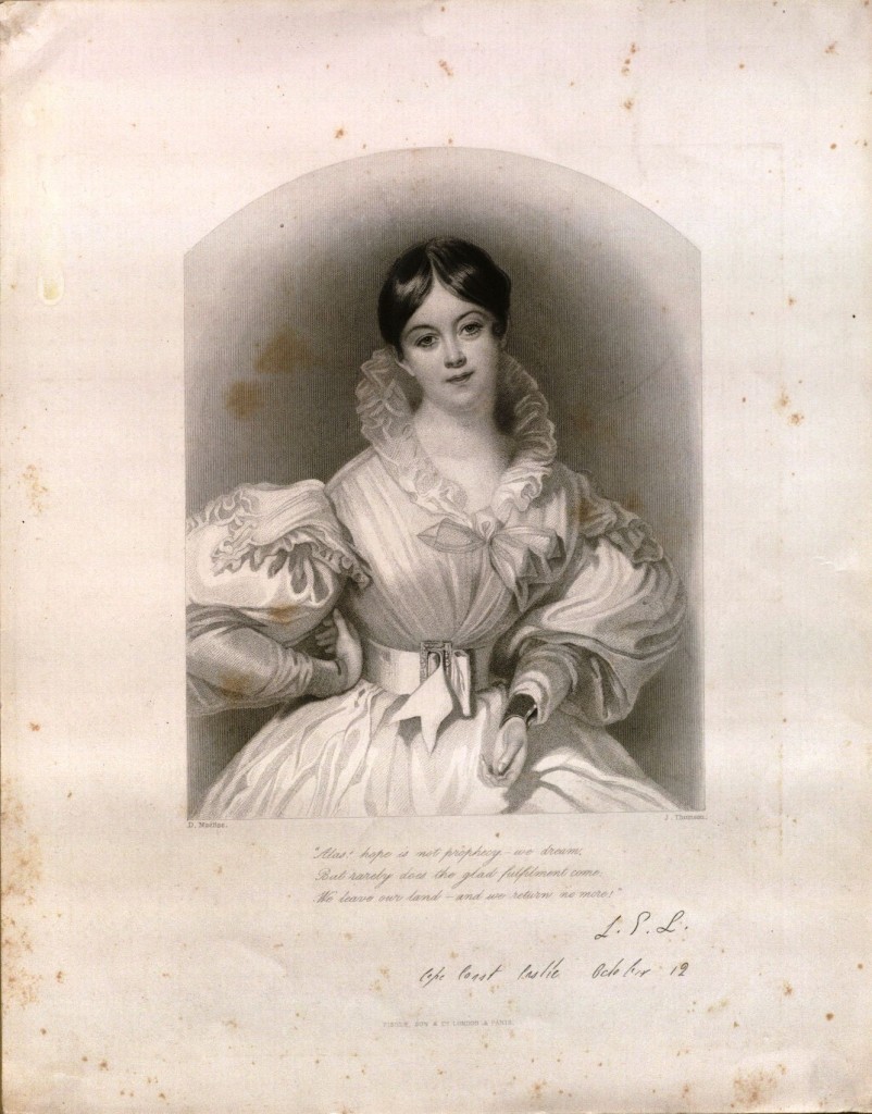 Kenneth Spencer Research Library Blog » Letitia Elizabeth Landon