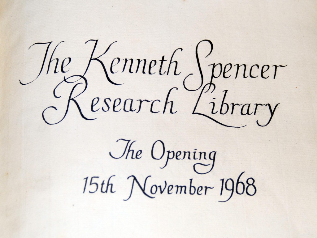 Kenneth Spencer Research Library Blog » Spencer Library Guest Book