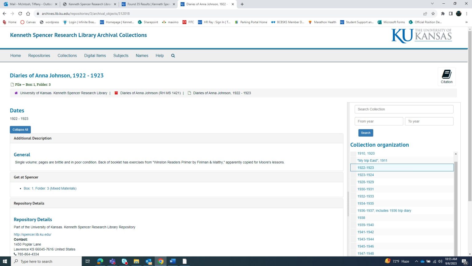 Kenneth Spencer Research Library Blog